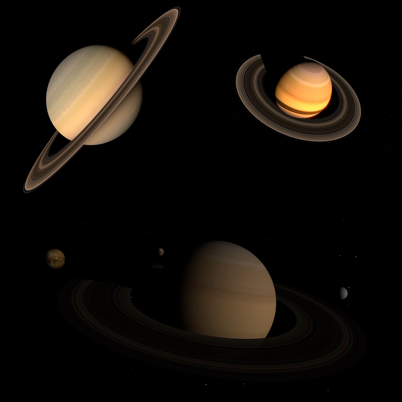 Saturn Set - Free 3d model on creazilla.com