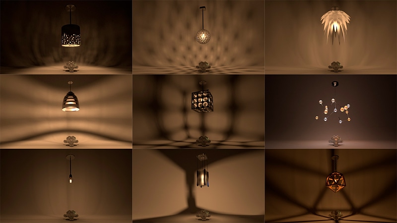 Set of Lamps - Free 3d model on creazilla.com
