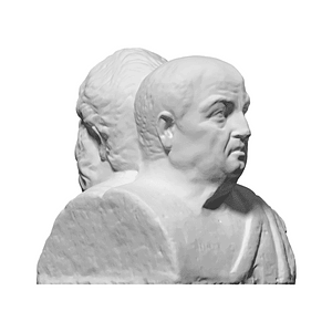 Double Herm with Socrates and Seneca - Free 3d model on creazilla.com