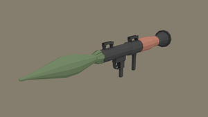 Low Poly Rocket Launcher - Free 3d model on creazilla.com