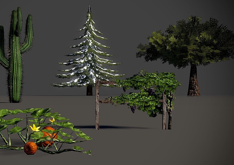 Trees and Other Plants - Free 3d model on creazilla.com