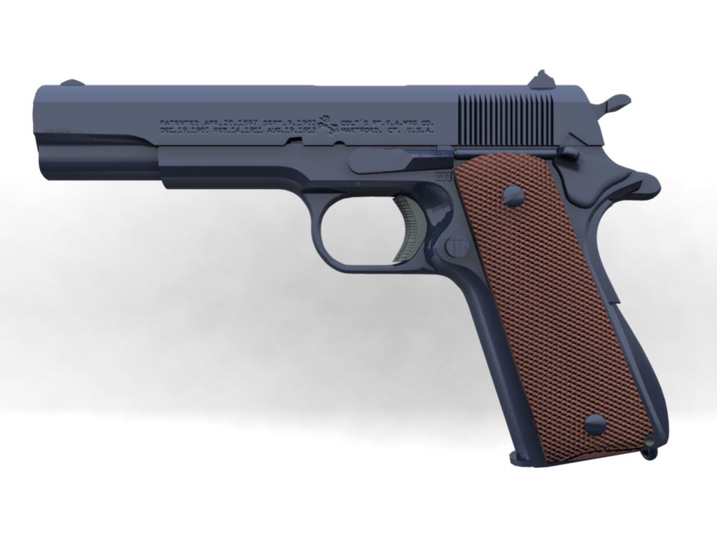 Colt 45 - Free 3d model on creazilla.com