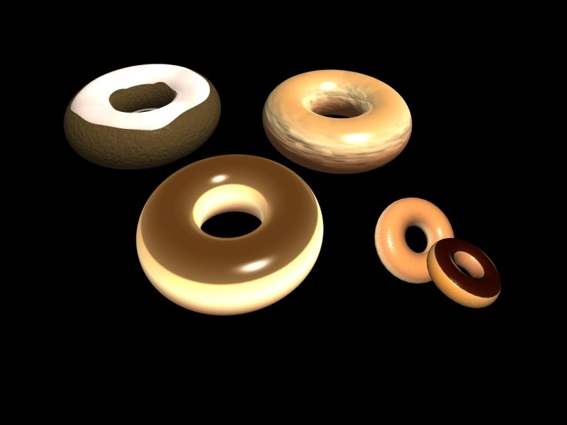 Doughnuts - Free 3d model on creazilla.com