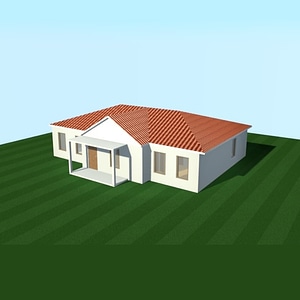 Simple Houses - Free 3d model on creazilla.com