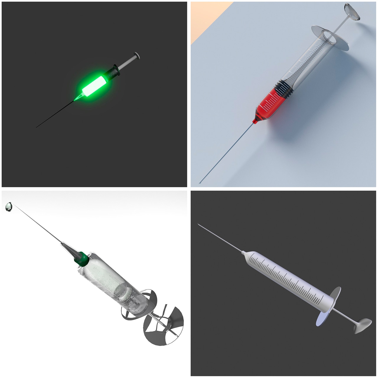 Syringes - Free 3d model on creazilla.com