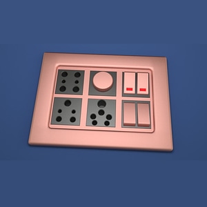 Wall Outlets and Switches - Free 3d model on creazilla.com