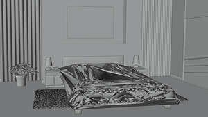 Bedroom - Free 3d model on creazilla.com