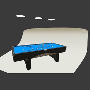Pool Table - Free 3d model on creazilla.com