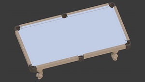Pool Table - Free 3d model on creazilla.com