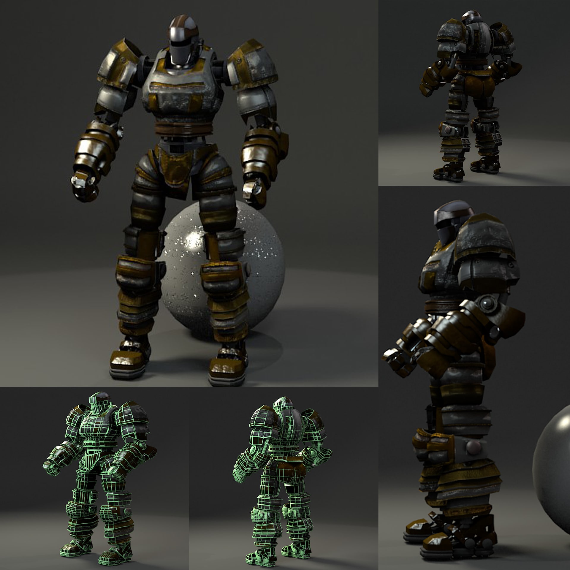 Boxer Bot - Free 3d model on creazilla.com