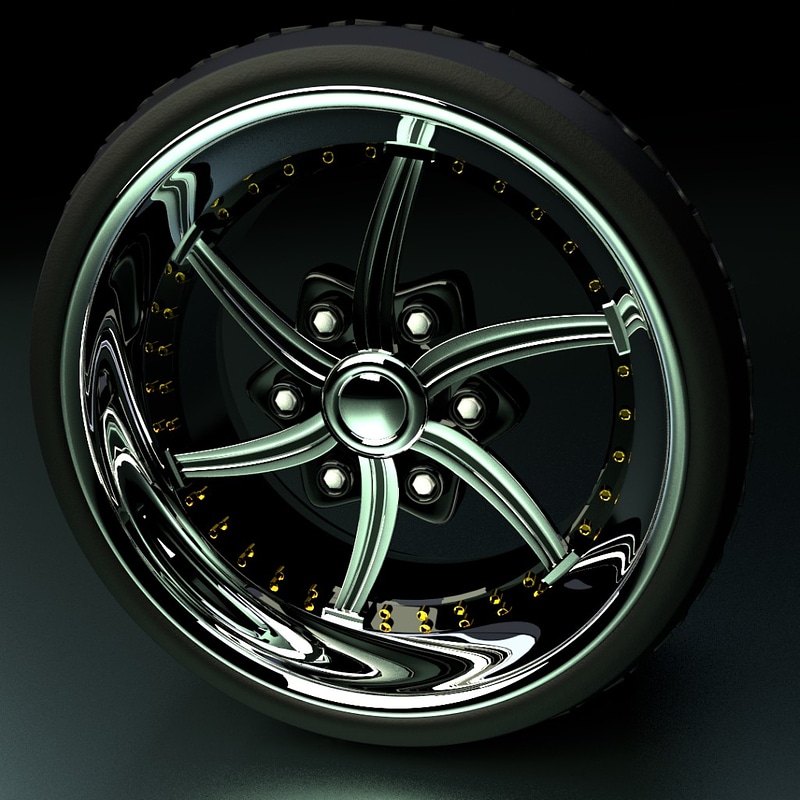 Chrome Tire - Free 3d model on creazilla.com
