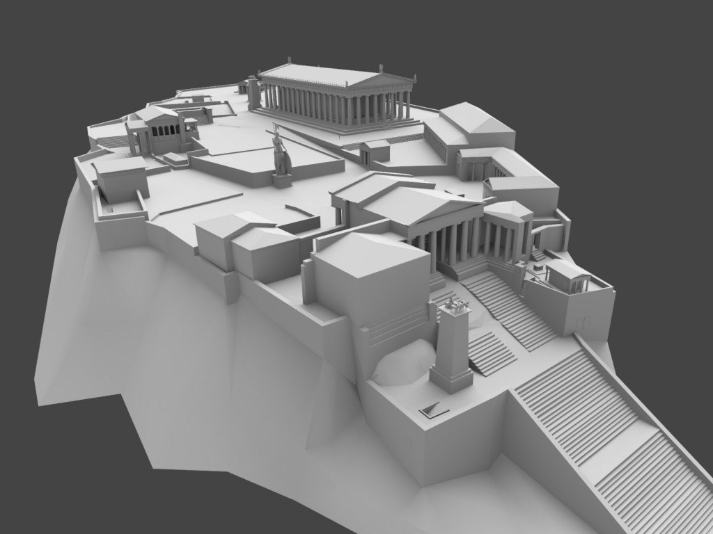 Acropolis of Athens - Free 3d model on creazilla.com