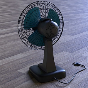 Table fan - Free 3d model on creazilla.com