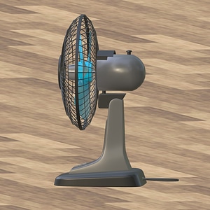 Table fan - Free 3d model on creazilla.com
