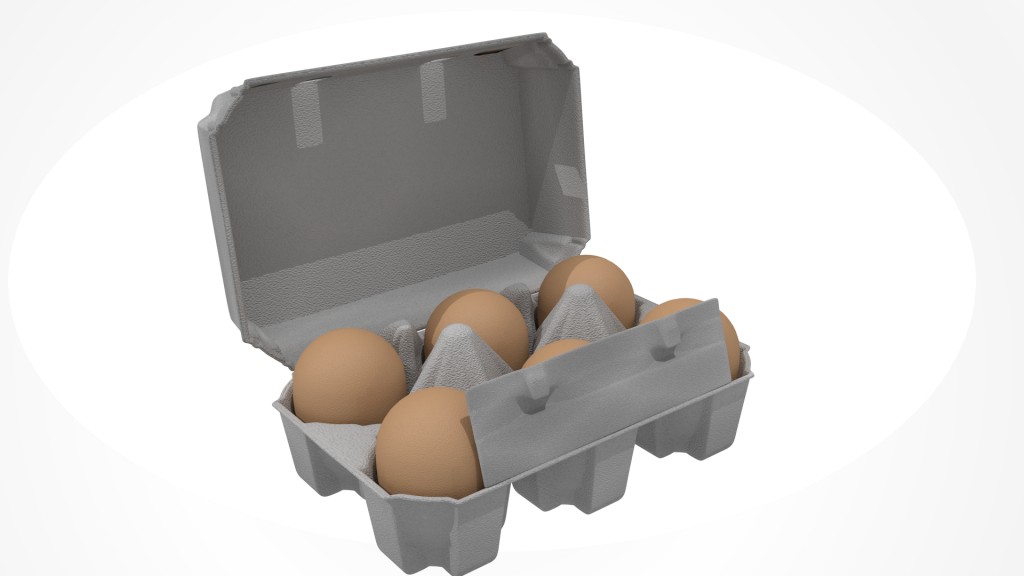 Eggs Box - Free 3d model on creazilla.com