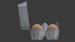 Eggs Box - Free 3d model on creazilla.com