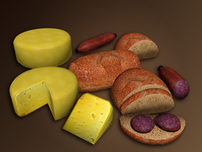 Bread 3d Model