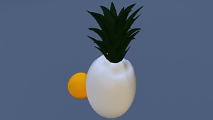 Pineapple - Free 3d model on creazilla.com