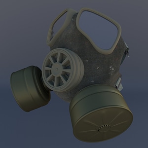 Gas Mask - Free 3d model on creazilla.com