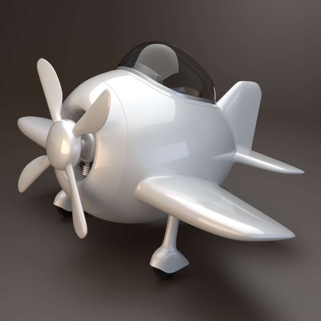 Egg Plane - Free 3d model on creazilla.com
