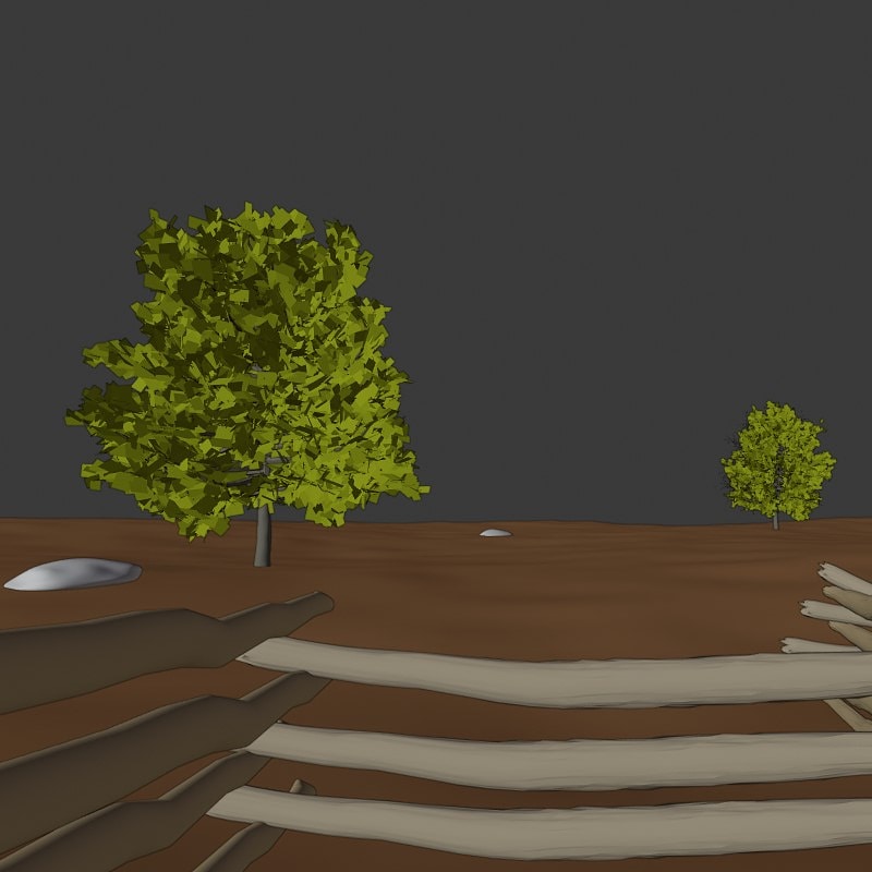 Field Scene - Free 3d model on creazilla.com