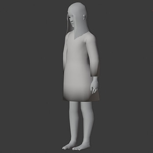 Creepy Girl - Free 3d model on creazilla.com