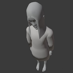 Creepy Girl - Free 3d model on creazilla.com