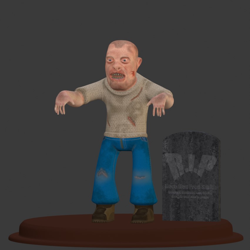 Zombie - Free 3d model on creazilla.com
