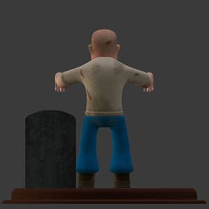 Zombie - Free 3d model on creazilla.com