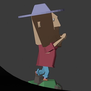Low Poly Man - Free 3d model on creazilla.com