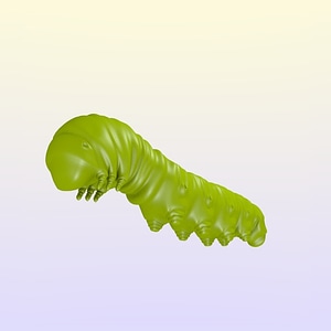 Caterpillar - Free 3d model on creazilla.com