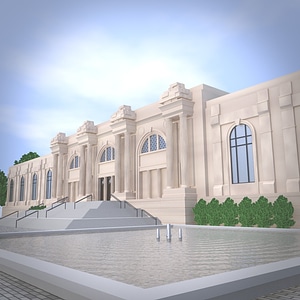 Museum - Free 3d model on creazilla.com