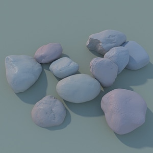 Pebble Pack Photoscanned - Free 3d model on creazilla.com