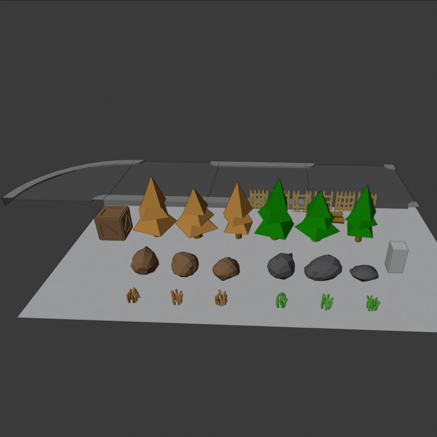 Simple Game Asset - Free 3d model on creazilla.com