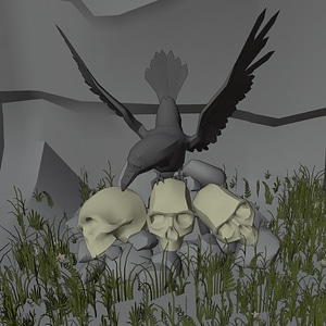 Raven - Free 3d model on creazilla.com