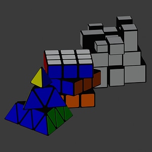 Magic Cubes Rubix - Free 3d model on creazilla.com