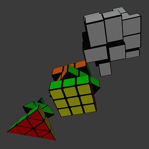 Magic Cubes Rubix - Free 3d model on creazilla.com