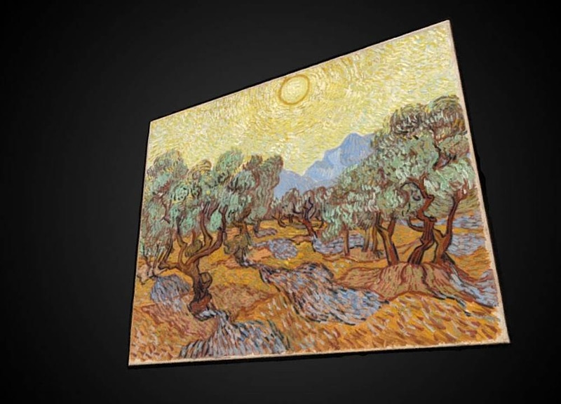 Vincent van Gogh's Olive Trees - Free 3d model on creazilla.com