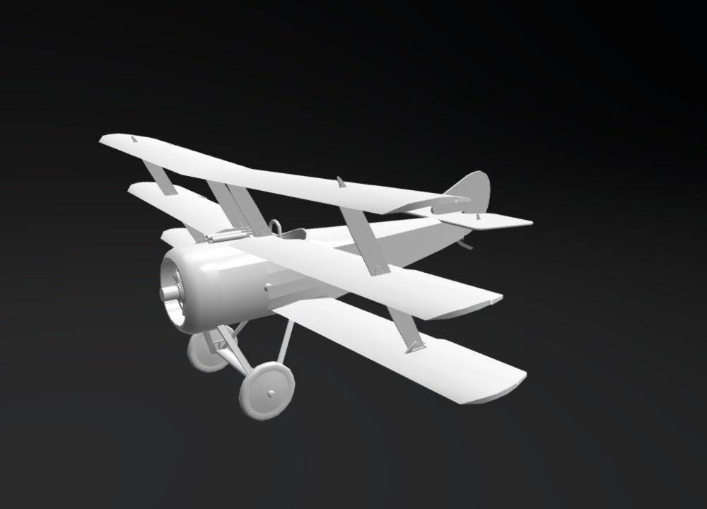 Sopwith Triplane - Free 3d model on creazilla.com