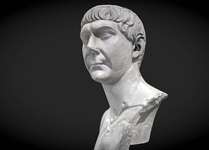 Bust of Trajan - Free 3d model on creazilla.com