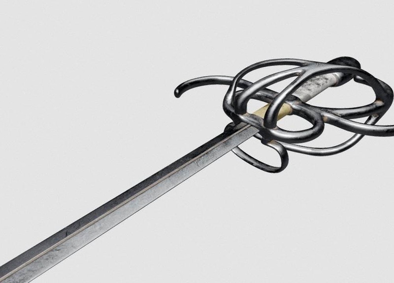 Rapier of D. João de Mascarenhas - Free 3d model on creazilla.com