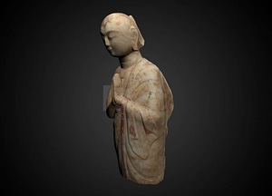 Standing Arhat - Free 3d model on creazilla.com