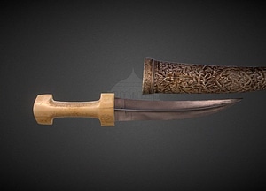 Dagger with Scabbard - Free 3d model on creazilla.com