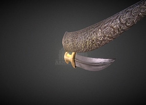 Dagger with Scabbard - Free 3d model on creazilla.com