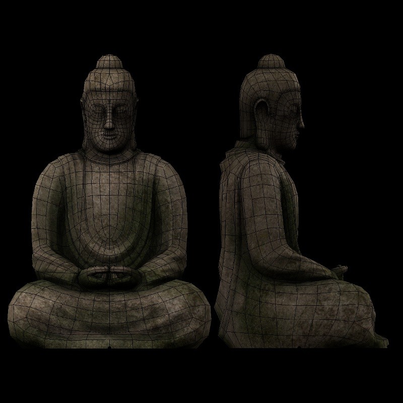 Buddha Statue - Free 3d model on creazilla.com