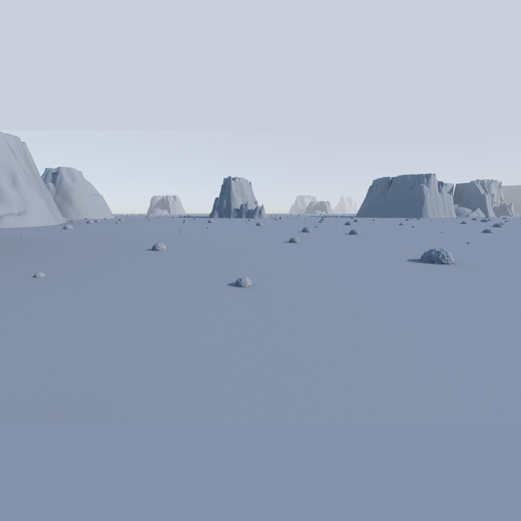 Desert Landscape - Free 3d model on creazilla.com