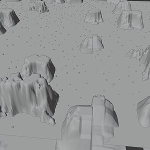Desert Landscape - Free 3d model on creazilla.com