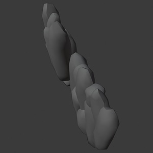 Low Poly Rock Formation - Free 3d model on creazilla.com