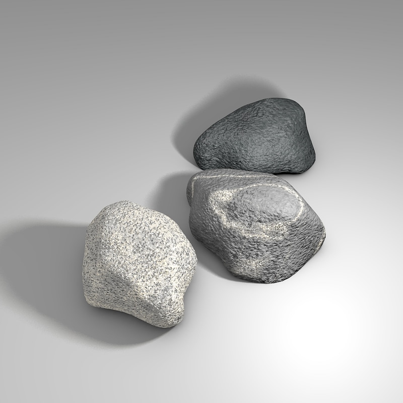 Pebbles - Free 3d model on creazilla.com