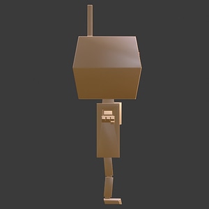 Simple Cartoon Robot - Free 3d model on creazilla.com